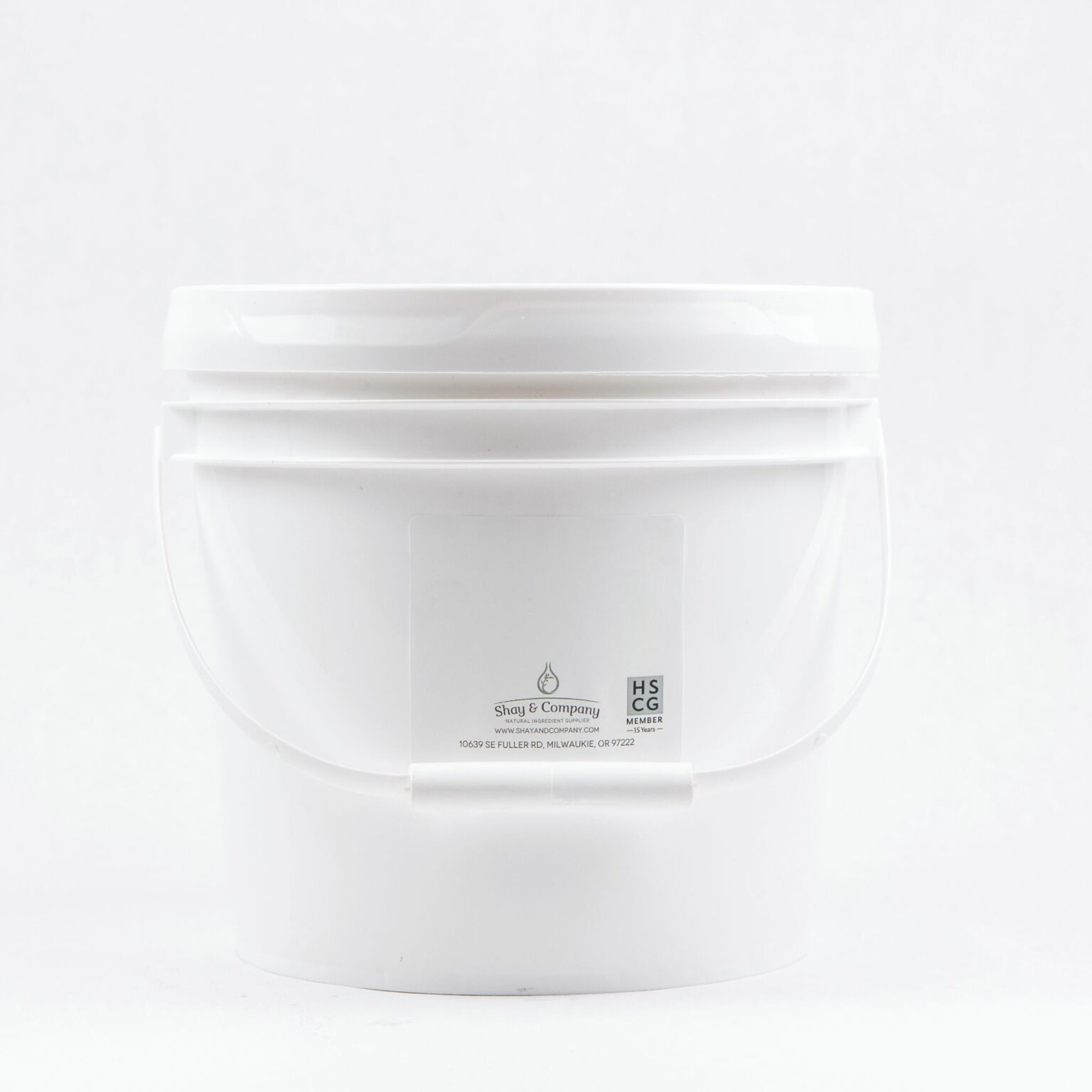 1-Gallon HDPE Bucket with Lid & Handle | Shay and Company